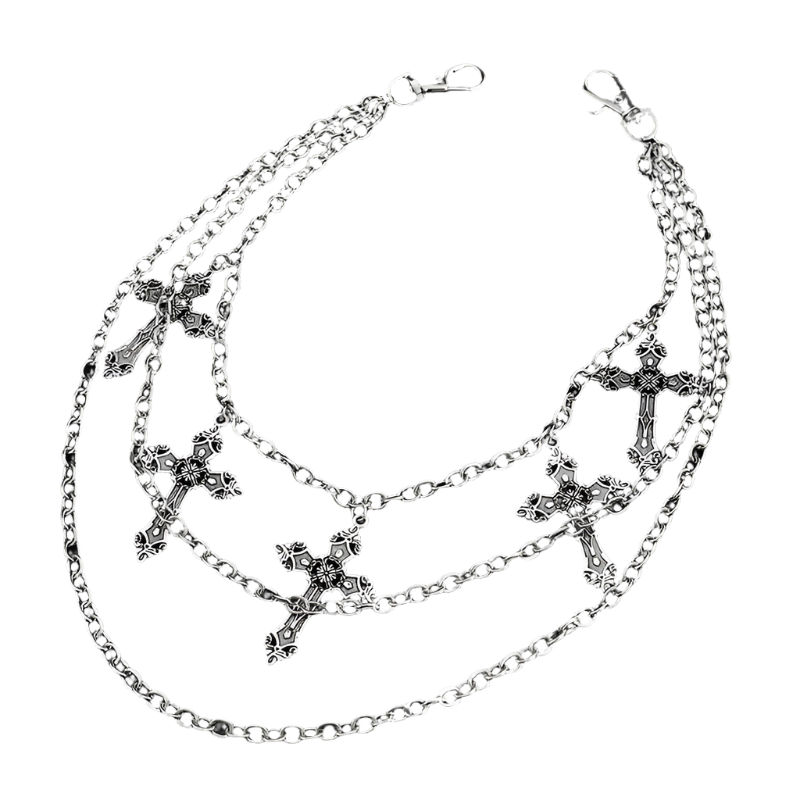 Gothic Cross Wallet Chain